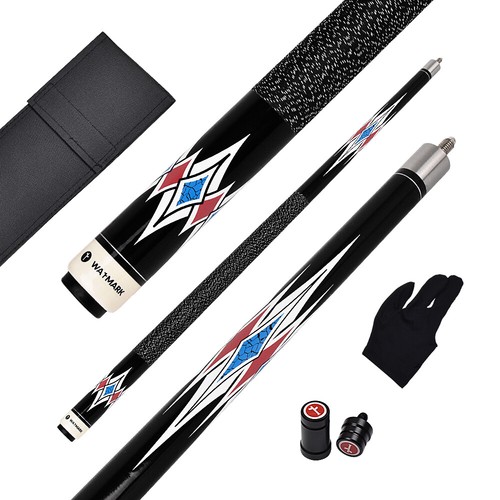 Premium Billiards Pool Cue with Stainless Steel Joint and Linen Grip | eBay