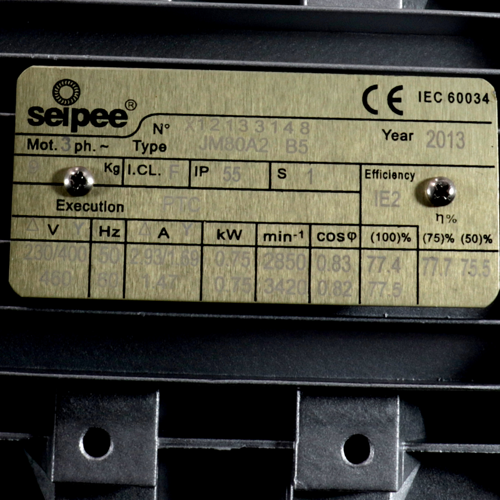 JM80A2B5 Seipee 80-2P 0,75kW 230/400V B5 AL | eBay
