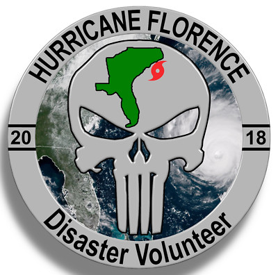 Hurricane Florence Disaster Volunteer 2018 Sticker, Decal, Carolinas ...