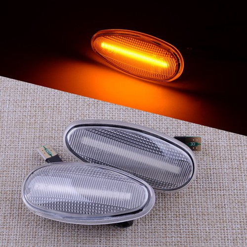 L+R Dynamic LED Side Maker BLINKER LIGHT FIT FOR Mitsubishi Outlander ...