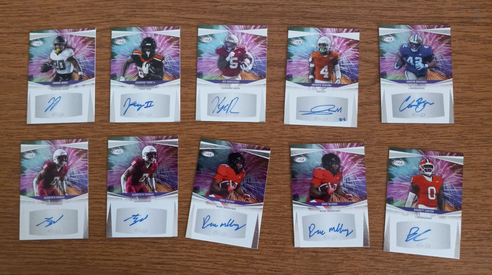 2025 Sage Football High Series AUTO Singles - Create Own Lot | eBay