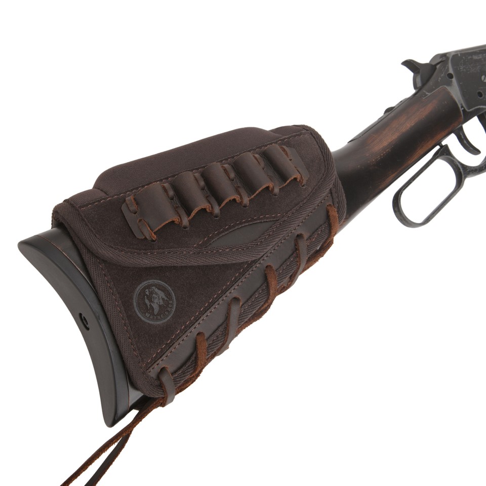 Leather Slipon Recoil Pad Rifle Cheek Rest Riser Gun Buttstock Cover ...