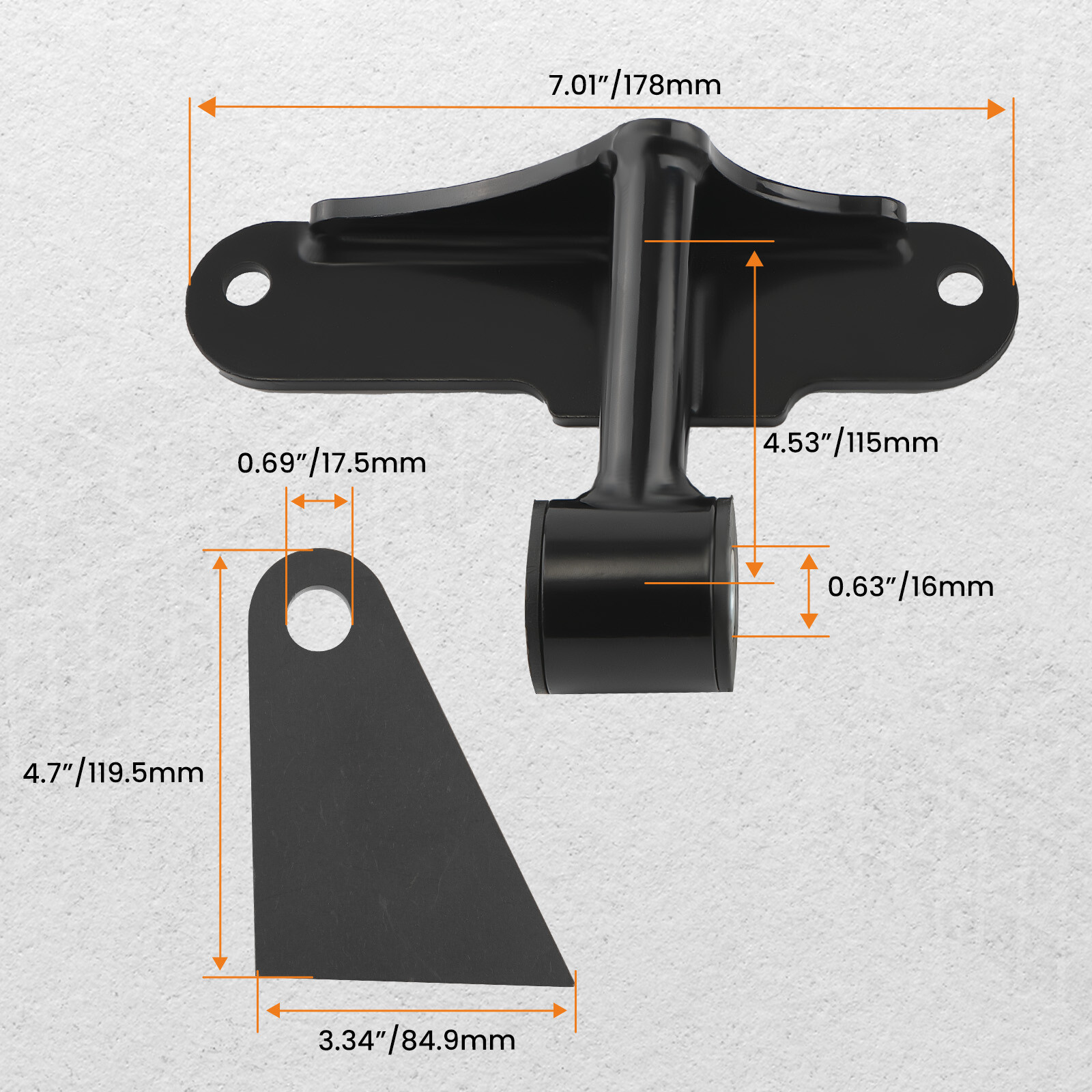 Pair for Ford SBF Small Block 289 302 351W Engine Swap Weld-In Motor ...