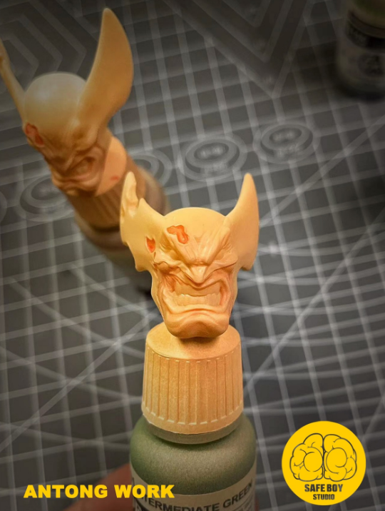 1/12 Unpainted Wolverine Logan Wounded Head Carved Model Mafex Mezco ...