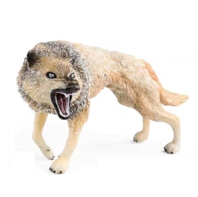 Wild Male Wolf Toy Action Figure Small Animal Figurine Doll Gift for ...