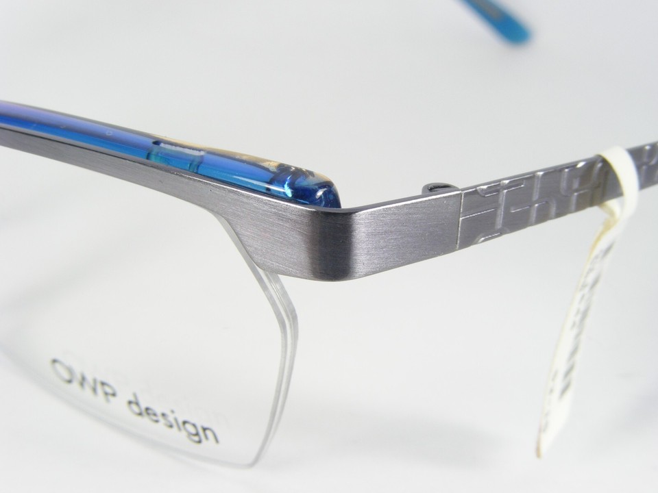 OWP design 1644 500 SILVER-GREY /VIOLET /BLUE TEAL UNIQUE EYEGLASSES 53 ...