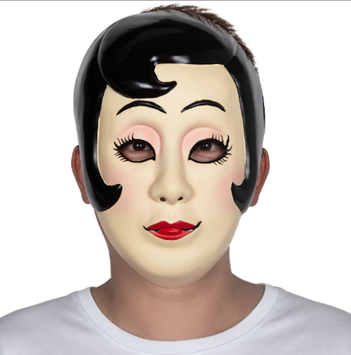 The Strangers Pin Up Doll Mask Halloween Fancy Dress Adult Costume ...