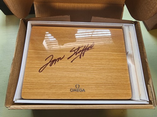 Omega Wood Watch Box *Tom Stafford Autographed* | eBay