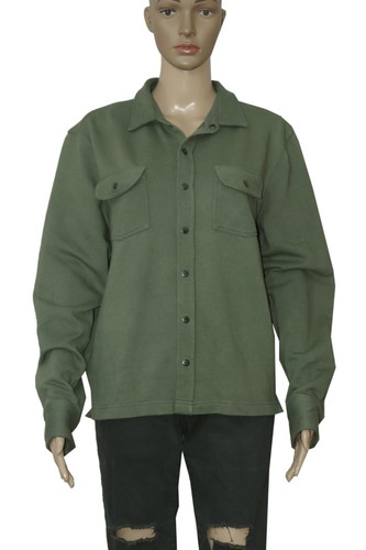 Free People Push Tab Button Army Green Pocket Long Sleeve Jacket New ...