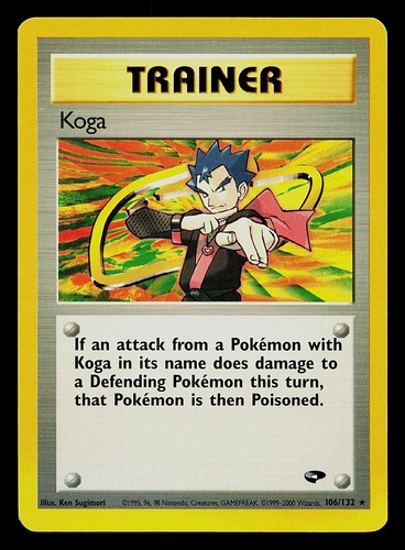 Pokemon Card - Koga Gym Challenge 106/132 Rare | eBay