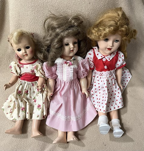 Three Vintage Beautiful 1950’s Hard Plastic Dolls | eBay