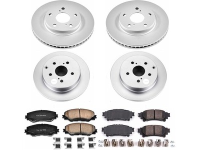 Front and Rear Brake Pad and Rotor Kit For 12-17 Toyota Prius V KT94X3 ...