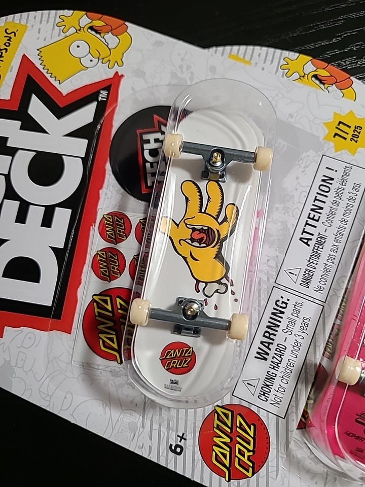 2025 Lot of 4 The Simpsons Tech Deck Santa Cruz Fingerboards | eBay