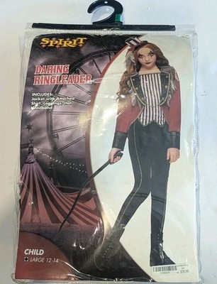Spirit Halloween Girls Daring Ringleader Circus Costume Large 12-14 | eBay