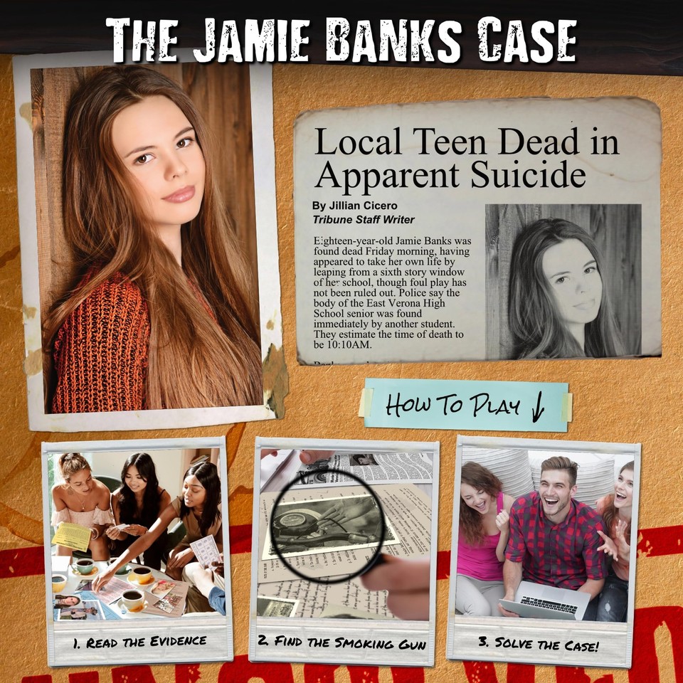 Unsolved Case Files: Banks Jamie Cold Case Murder Mystery Game | eBay