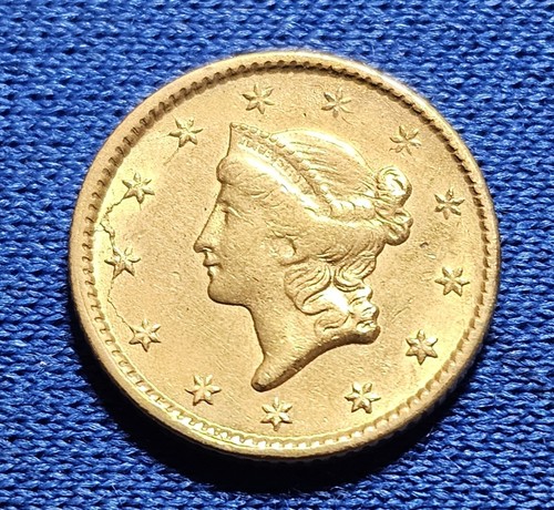 A 1851 Gold Liberty One $1 Dollar Coin -- Beautiful Uncirculated | eBay
