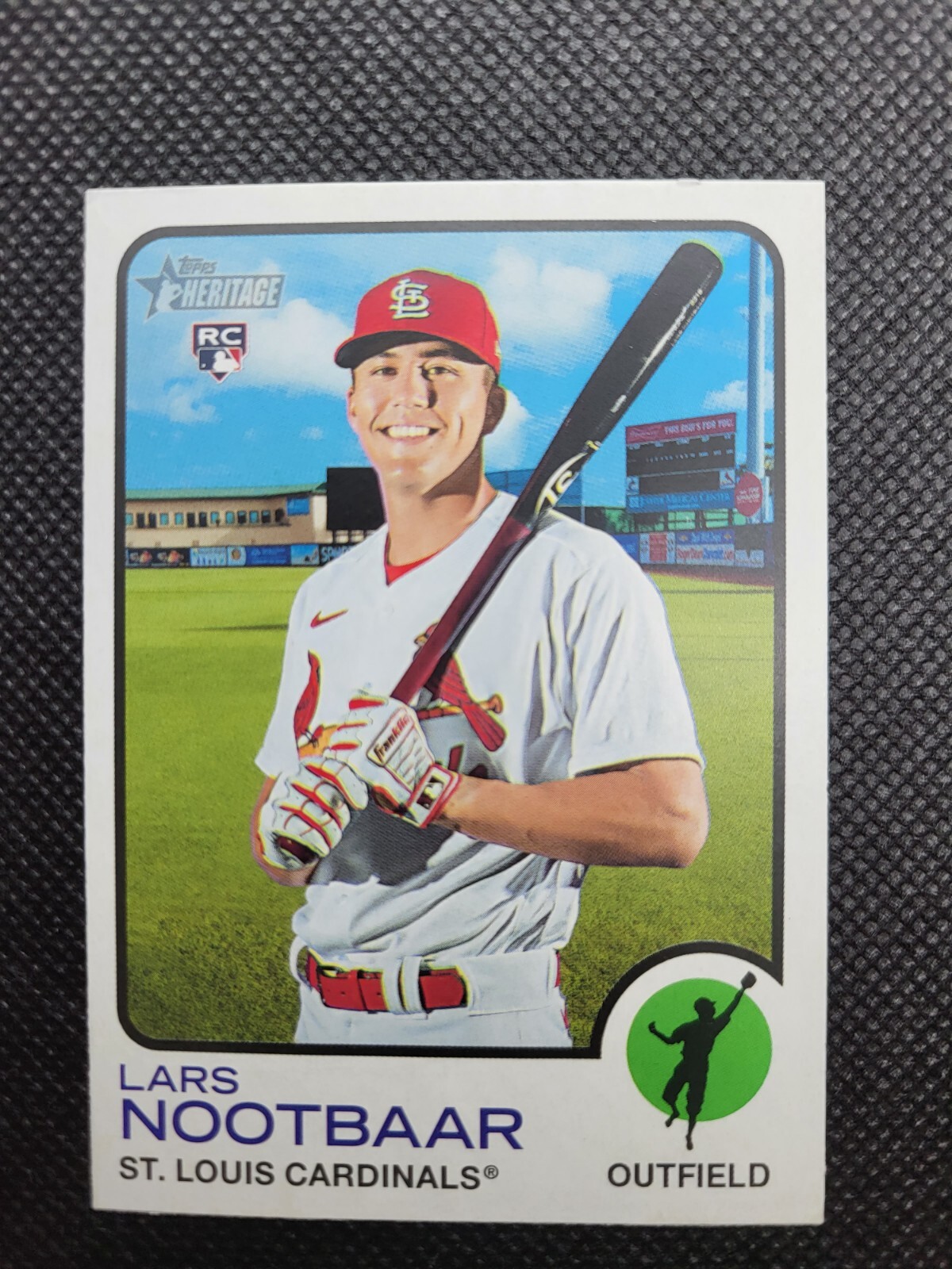 2022 Topps Heritage #32 Lars Nootbaar St. Louis Cardinals ROOKIE CARD ...