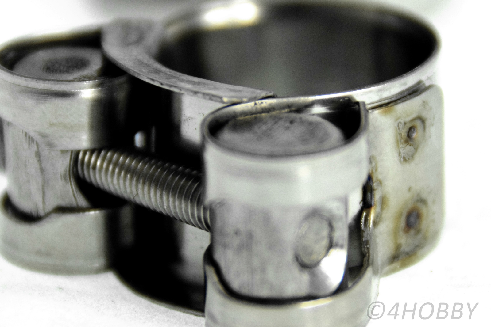 2 Gelenkbolzenschellen Edelstahl 23-25mm Schlauchschellen Klemmschellen ...