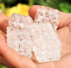 Set Of 5 Pc 15MM Natural Healing Cube Lemurian Quartz Crystal 54 ...