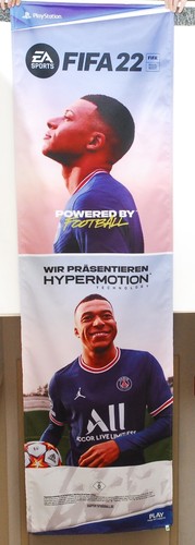 FIFA 22 Display Frameless Werbefläche Canvas, EA Sports Fußball Mbappe ...