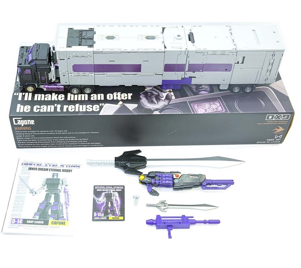 Digital Xtal9 toys DX9 D14 Menasor Motormaster with Trailer G1 Action ...