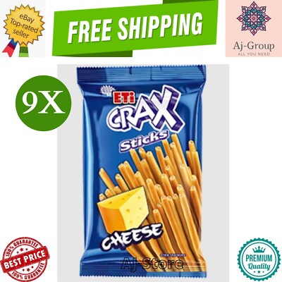 9 Pack X ETi Crax Cheese Flavor Biscuit Sticks (45 Gram) | eBay