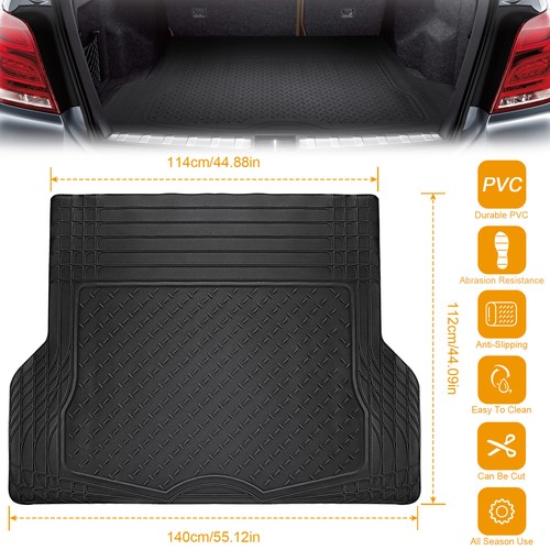 Universal Trunk Cargo PVC Floor Mat Natural Rubber Easy Clean Cushion ...