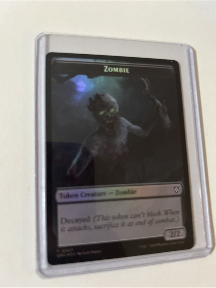 Timeless Dragon Zombie (0007) Double-Sided Token Commander: Aetherdrift ...