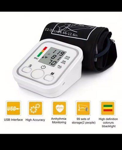 Automatic Digital ARM Blood Pressure Monitor Heart Rate Pulse Meter | eBay