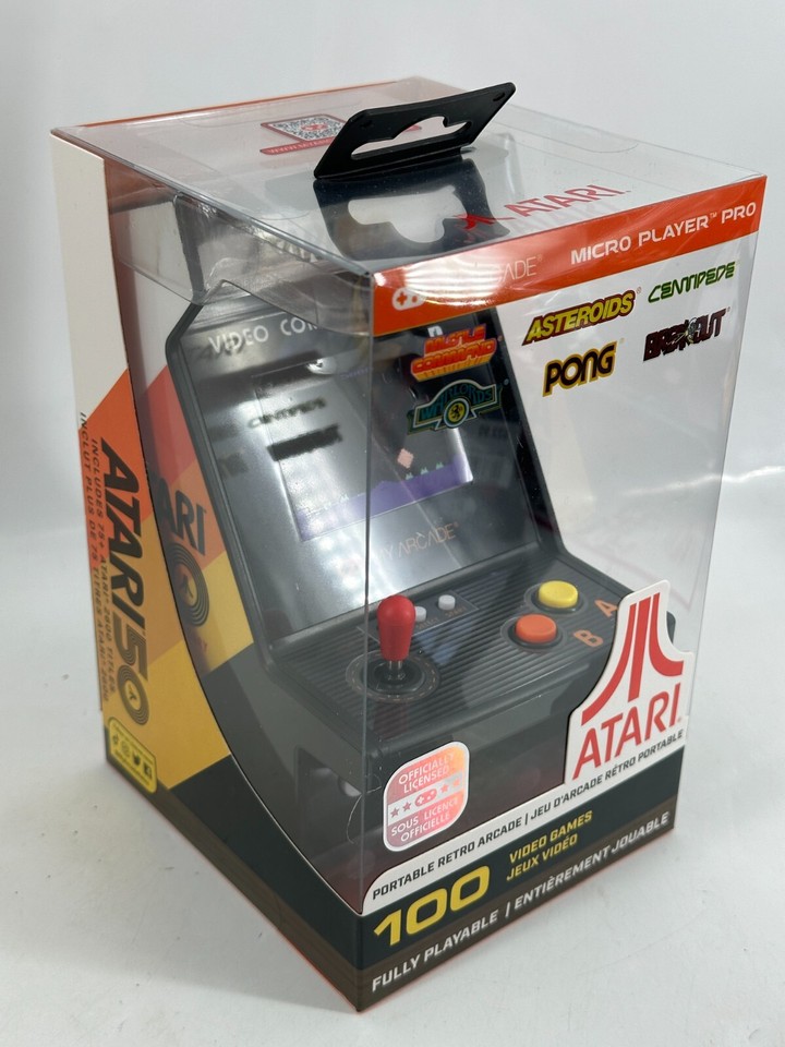 My Arcade Atari Micro Player Pro: 100 Video Games, 6.75" Mini Arcade ...