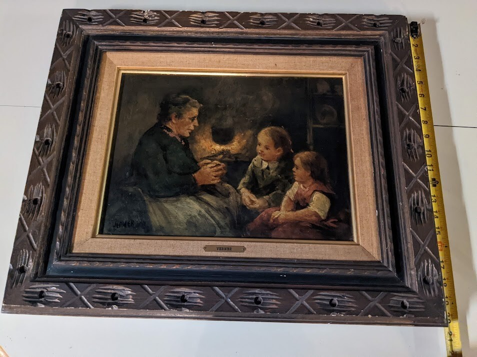 Artist, "Verner" Original Art American Southern Woman & Children ...