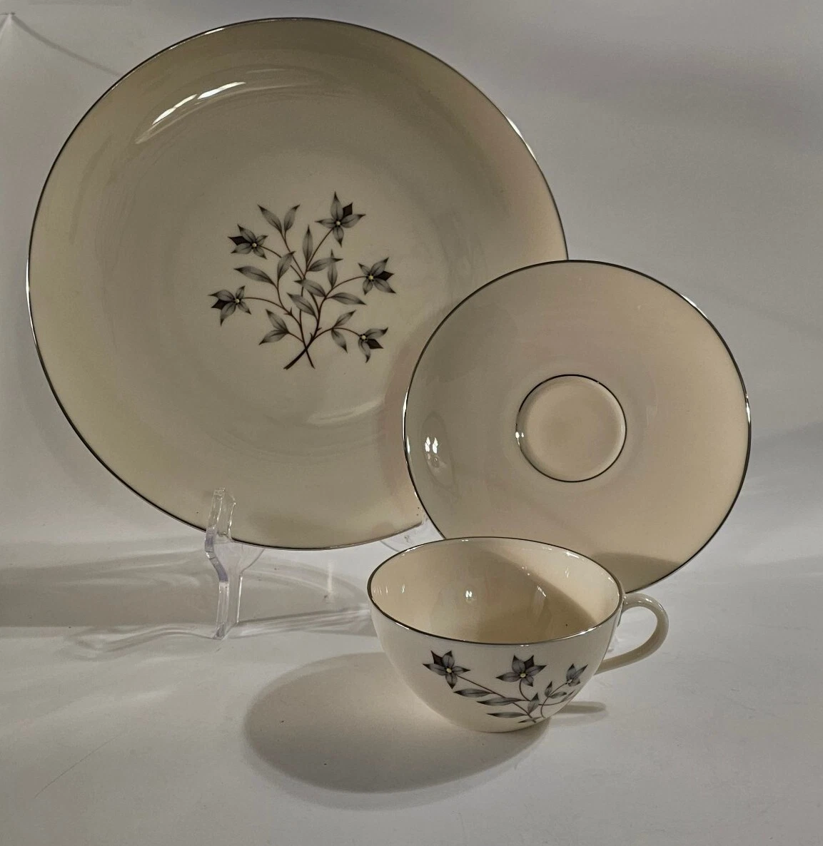 White Lenox Princess Oval Platter Bone China Platinum Rim, 54% OFF