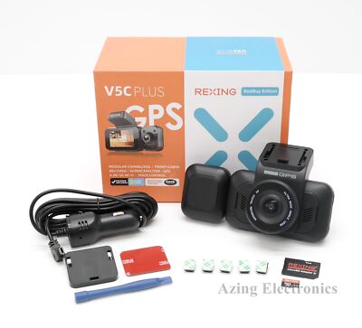 Rexing V5C Plus 4K Front+Cabin Dash Cam 3" LCD Screen - Black | eBay