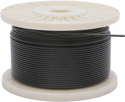 Vinyl Coated Stainless Steel 304 Cable Wire Rope 7x7, Black, 3/64" - 1/ ...