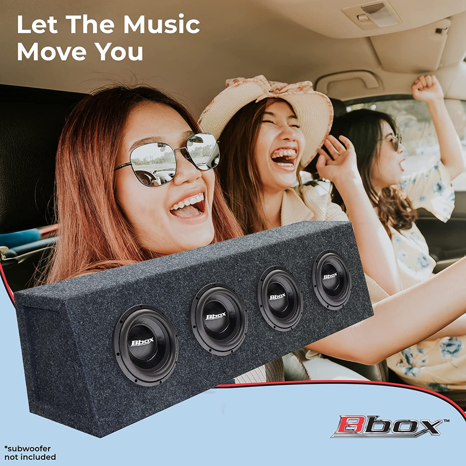 Bbox Audio Tuned 4 Way 6.5 Wedge Shape Car Speaker Boxes & Enclosures ...