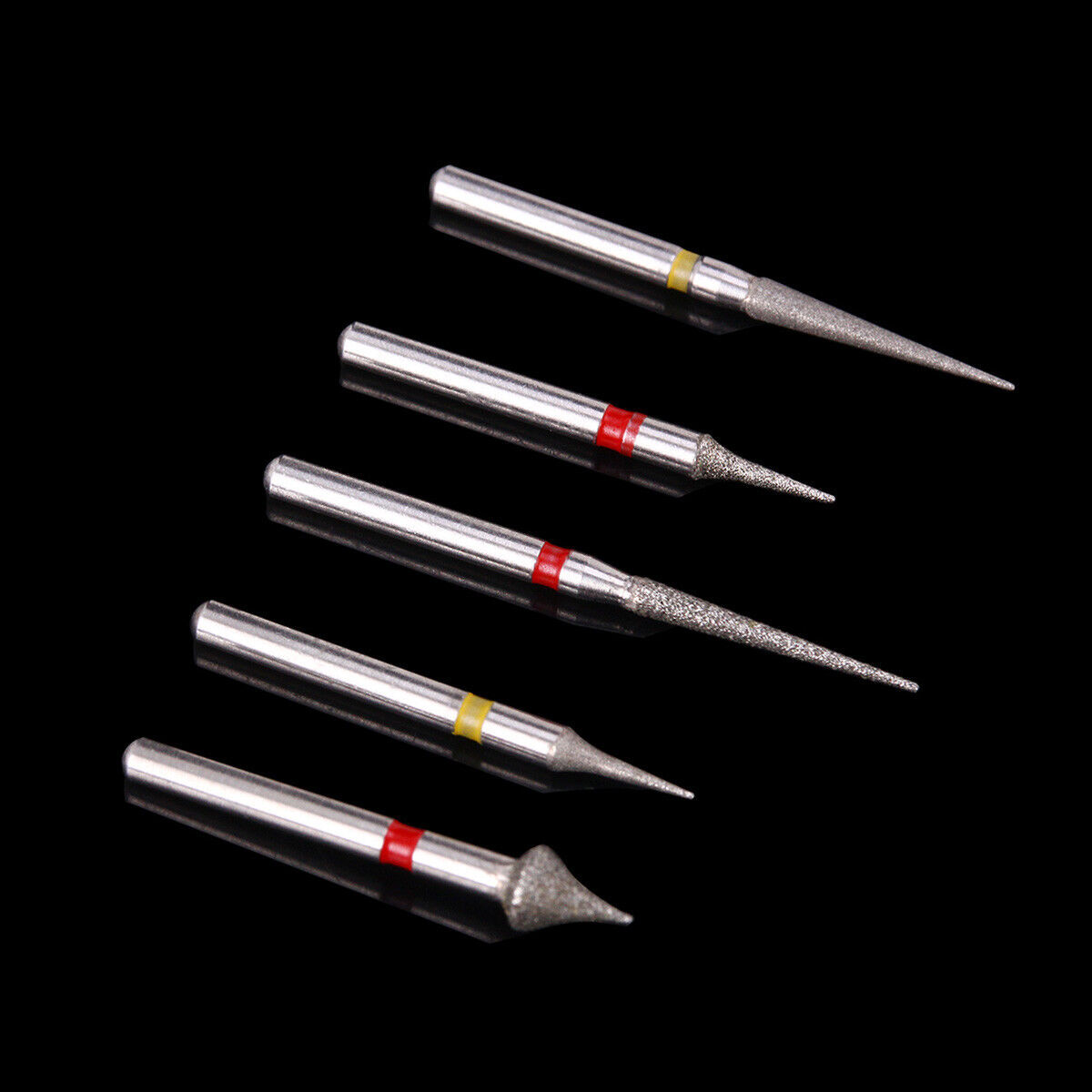 5 Diamond Burs For Tooth Grinding Polishing Kit Interproximal Enamel ...