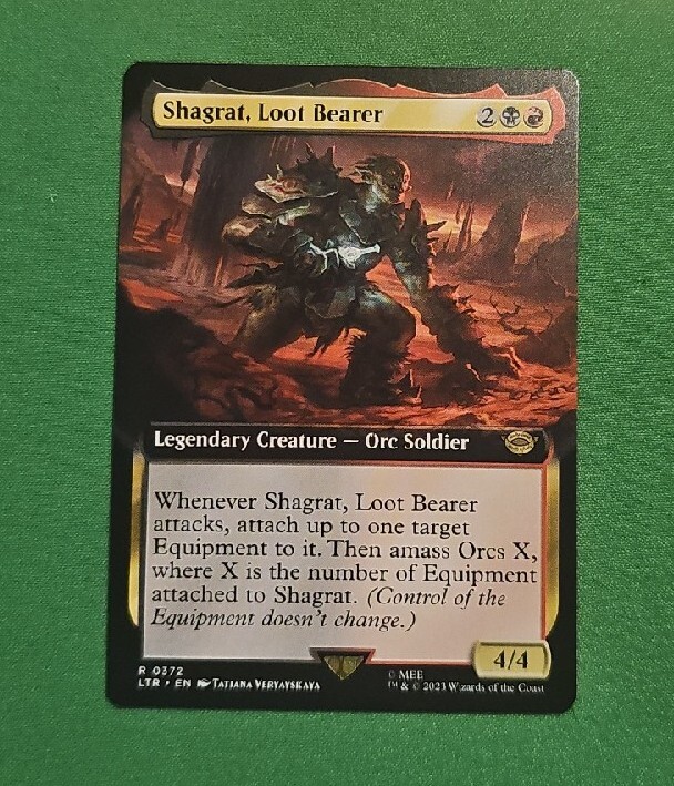 Shagrat, Loot Bearer BORDERLESS RARE R0372 MTG LOTR N/M Unplayed TOME ...