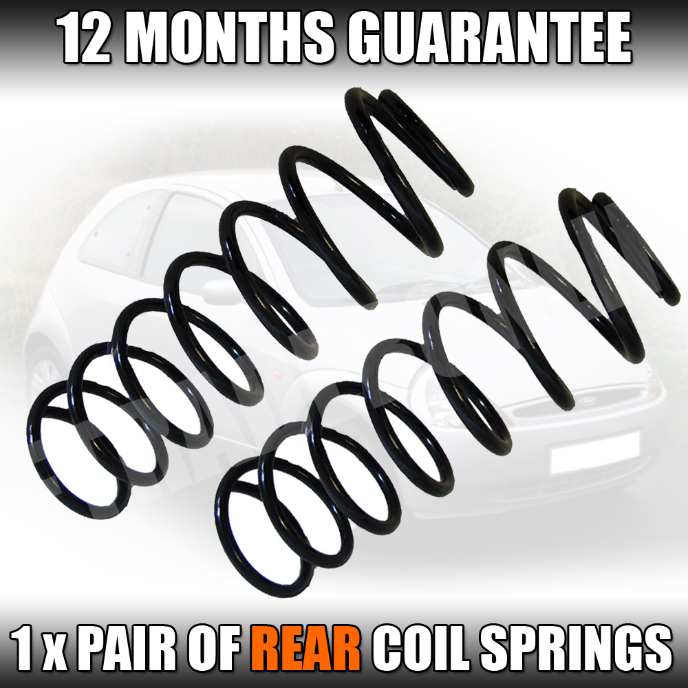 Ford KA 1.3 Mk1 Rear Coil Springs X 2 96 - 09 New Pair Spring Quality ...