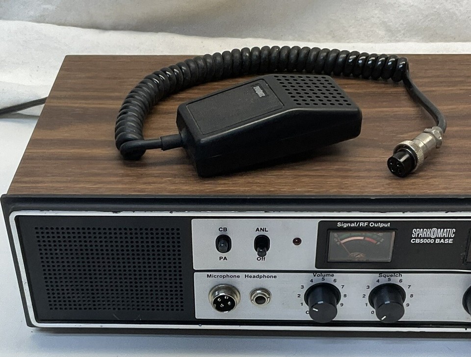 RARE VINTAGE SPARKOMATIC CB5000 40 Ch, Cb Radio Transmitter Reciever ...