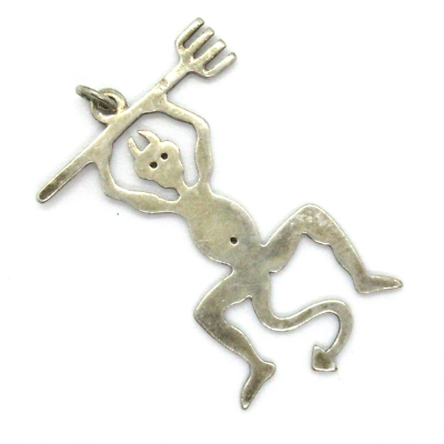 Designer Pendant 925 Sterling Silver DEVIL Silver Counterpart Devil Devil RARE | eBay