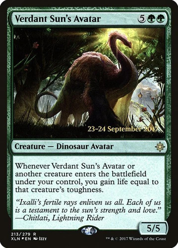 Verdant Sun's Avatar - Foil Prerelease Promo Ixalan MP MTG | eBay
