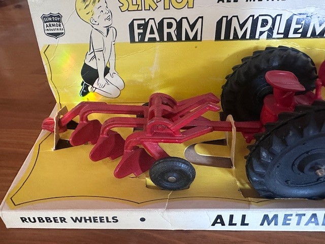 RARE Vintage Slik-Toy Farm Implements Tractor & Plow in Original ...