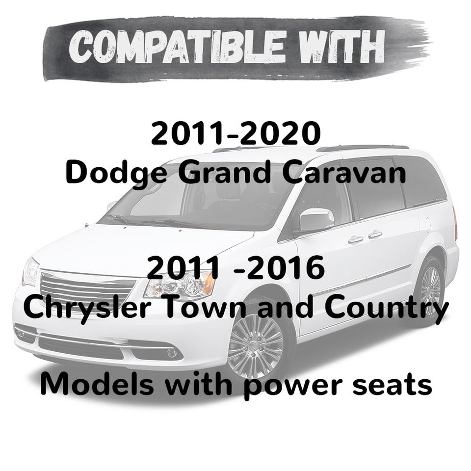 Driver Seat Trim Panel, Track Cover fit for Dodge Grand Black | eBay