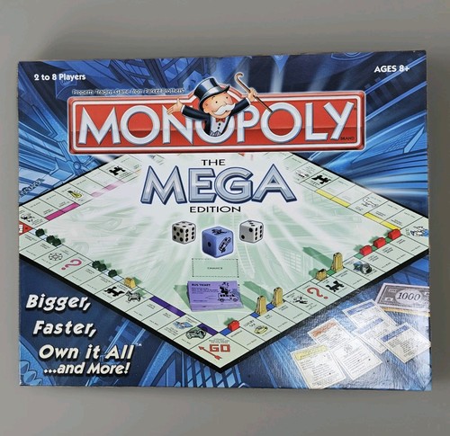 Monopoly Mega Edition Winning Moves Board Game Open Box SEALED GAME ...
