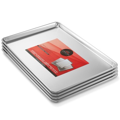 Full Size Sheet Pans 18" x 26" Rimmed Aluminum Commercial Baking Sheets ...