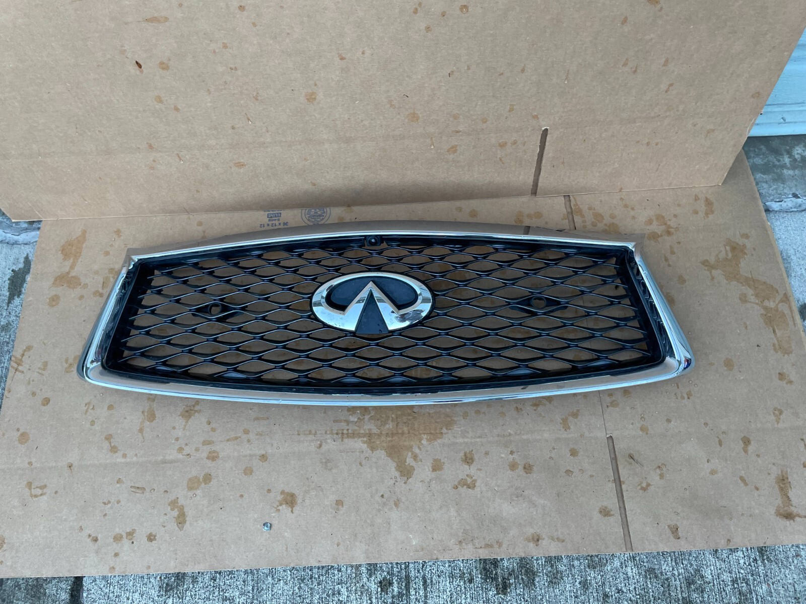 2018 2019 2020 2021 INFINITI Q50 GRILLE CHROME OEM 62310-6HM0C WITH ...