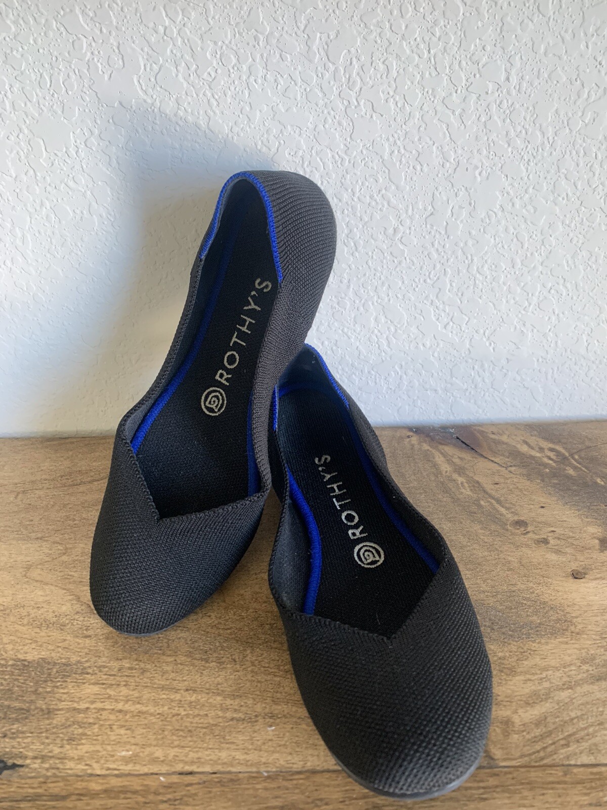 Rothys The Flat Classic Black Slip On Flats Recycled … - Gem