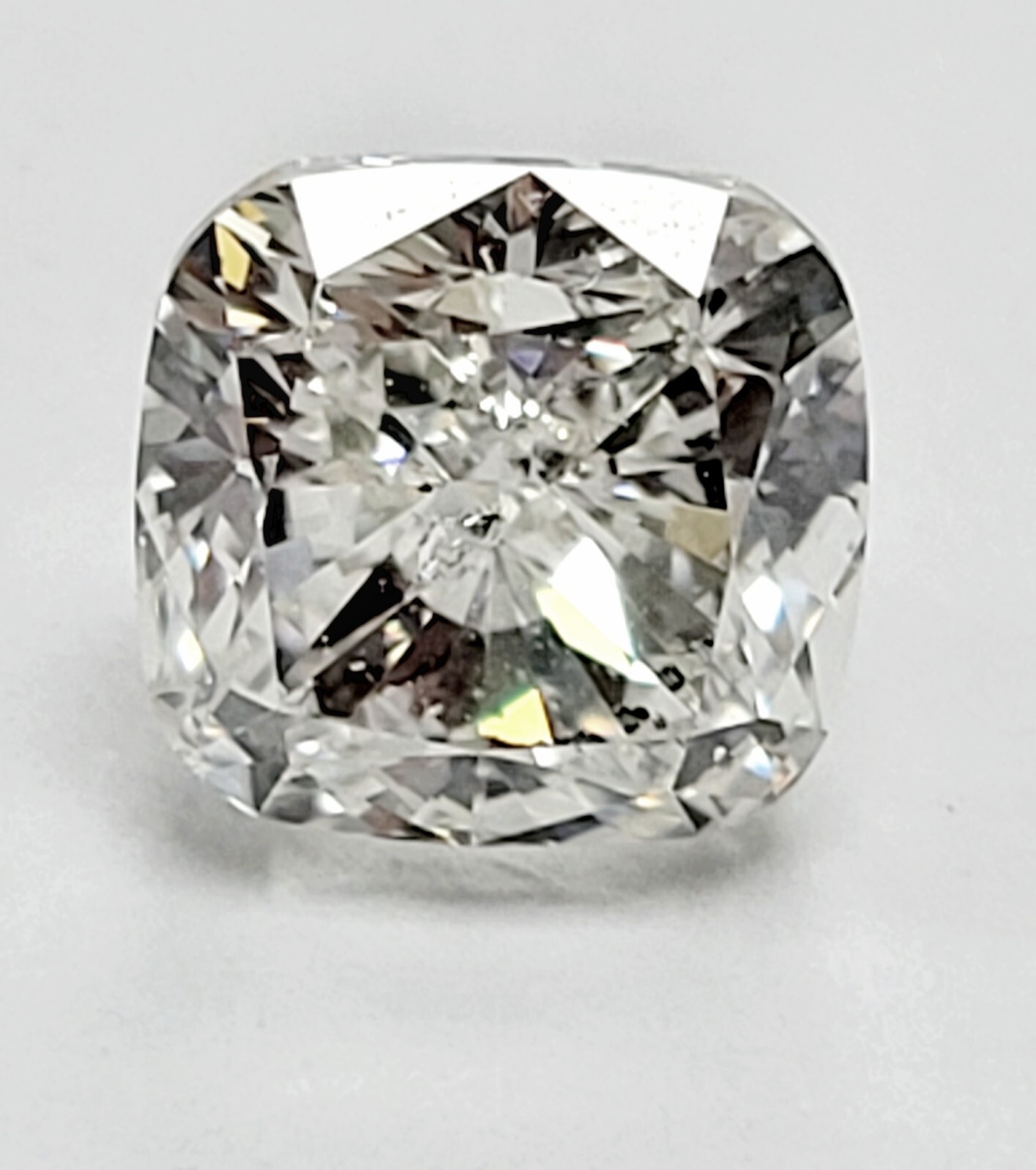 Certificate 1.52ct Cushion Shape Cut F Color SI2 Clarity Natural Loose ...
