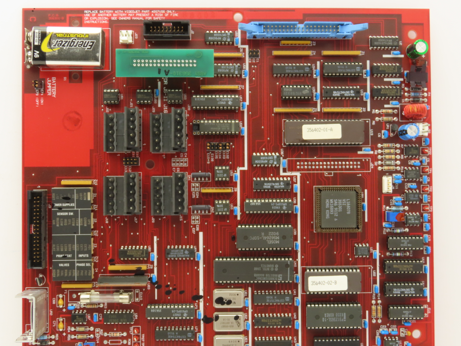 VideoJet Excel Ink Jet Printer Control Panel Mother Board 356400-02-B ...