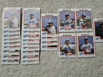 1987 Memphis Chicks Baseball card team set. ProCards.Partially ...